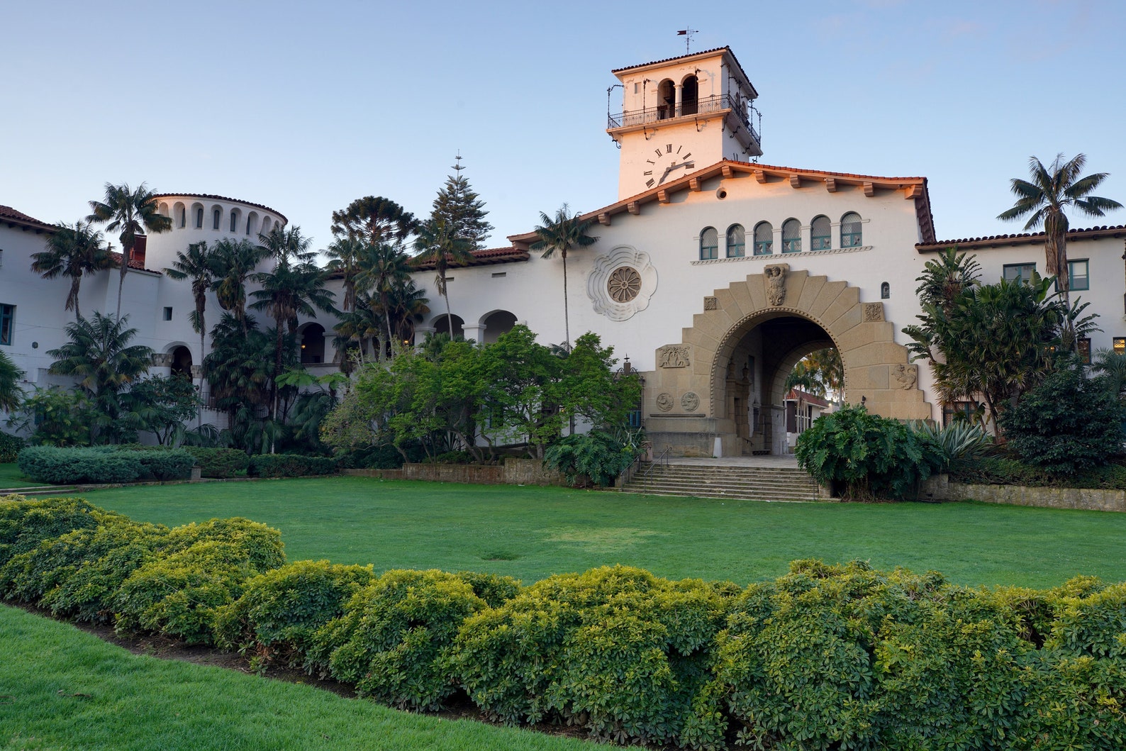 Santa Barbara Court House by Dan Merkel Photography Print Poster Canvas ...