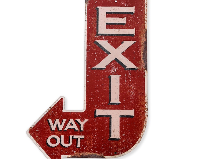 EXIT Metal Door Home or Business Safety Warning Sign 11x9 - Etsy