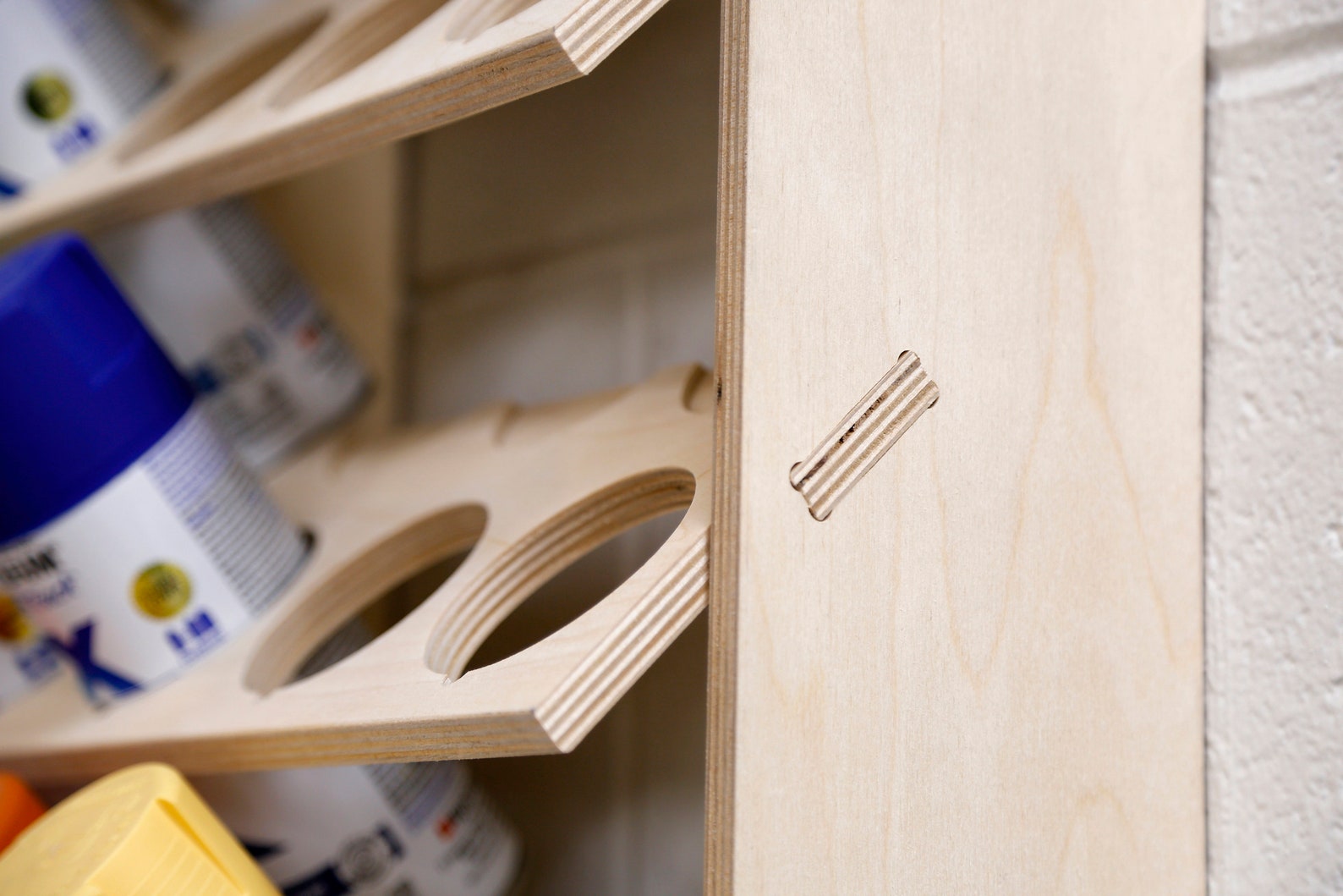 20 Can Spray Paint or Lube Can Wall Mount Storage Holder Rack Organizer ...