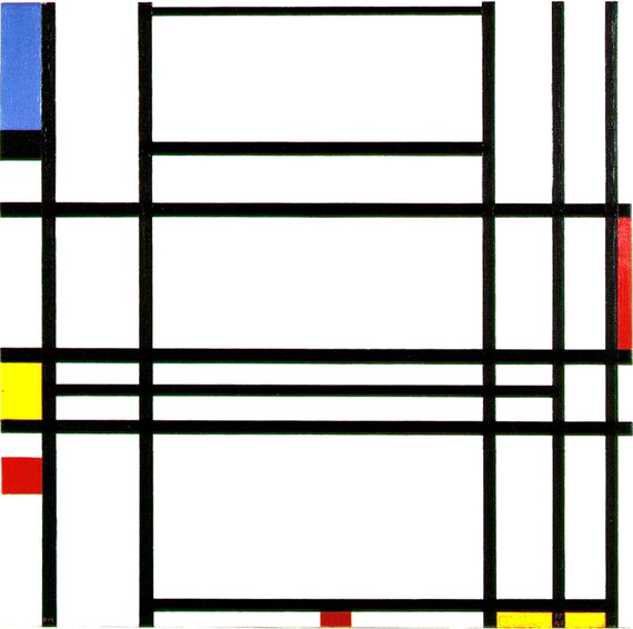 Piet Mondrian 1939 Composition 10 Painting Print | Etsy