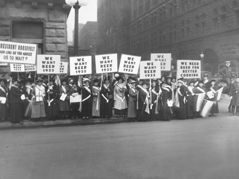 1932 WE WANT BEER Sign Protest Against Prohibition 18th - Etsy