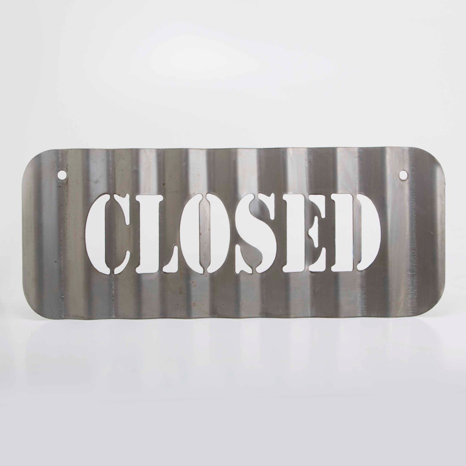 Rectangle Open or Closed Sign Vintage Plasma Cut Corrugated - Etsy