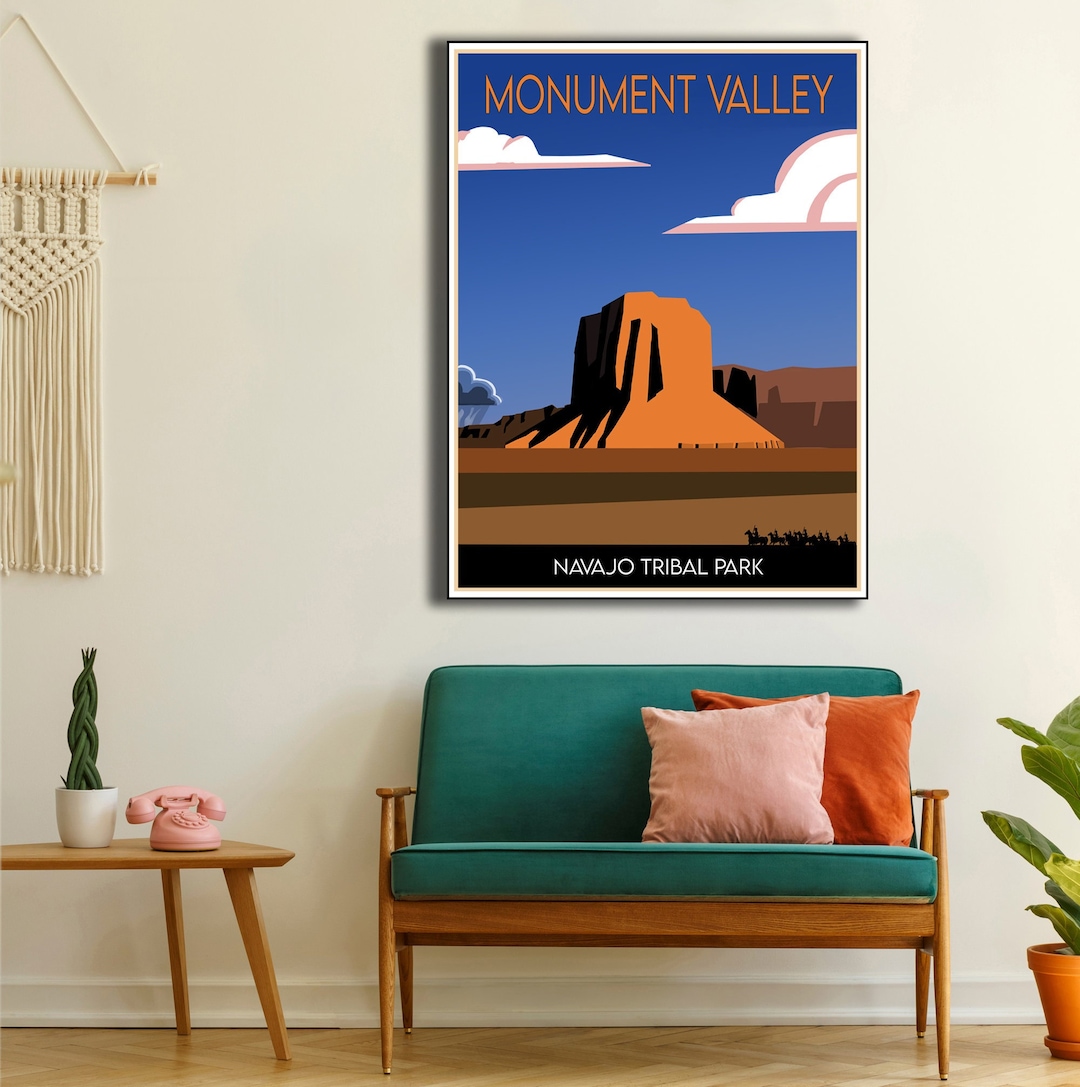 MONUMENT VALLEY National Park Poster Print, Navajo Tribal Nation Parks ...