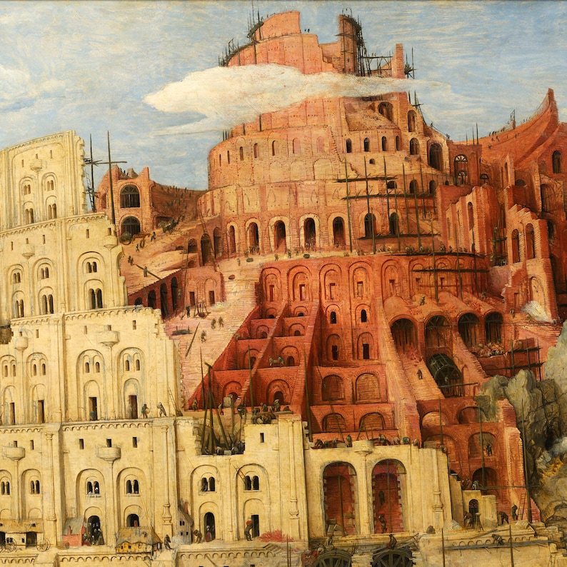 Peter Bruegel the Elder - the Tower of Babel Painting Print ...