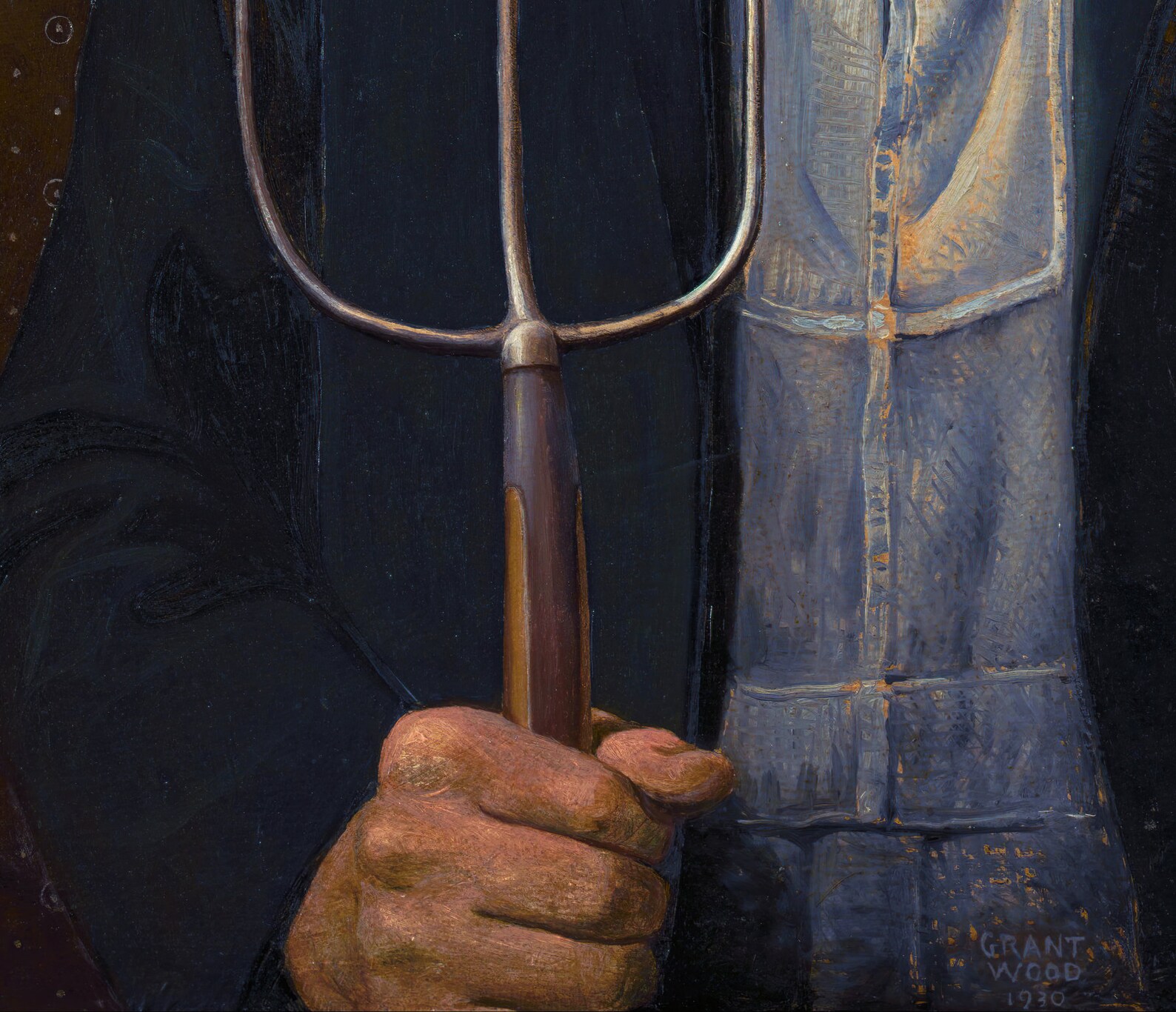 American Gothic Grant Wood 1930 Vintage Painting Print | Etsy