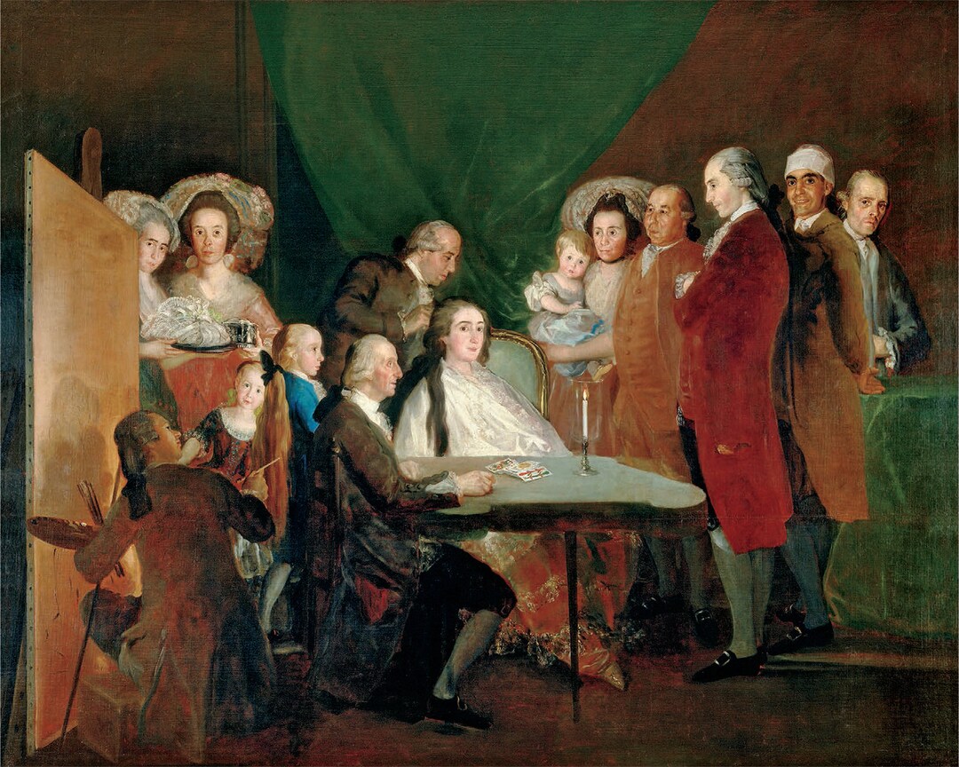 La Familia Del Infante Don Luis by Francisco Goya Canvas Art Print ...
