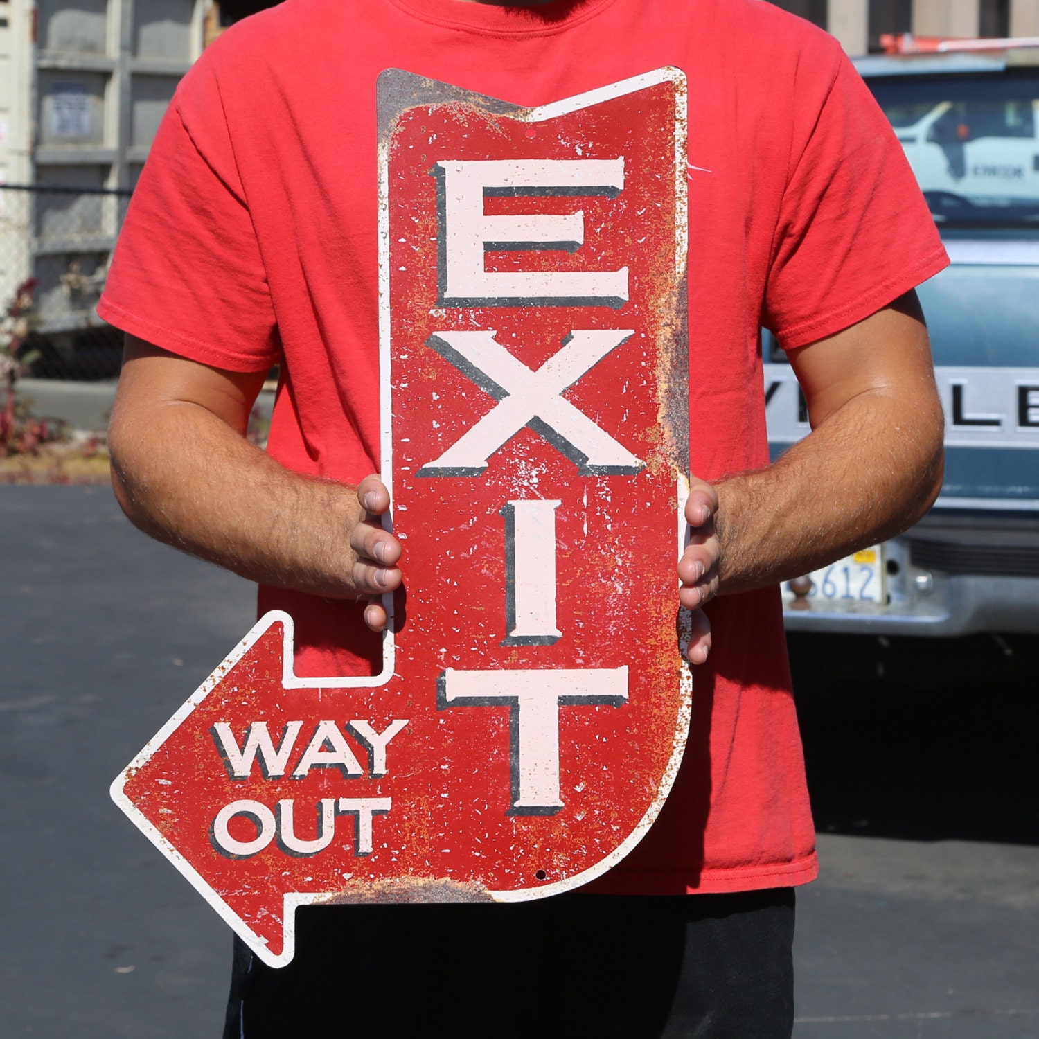 Handcrafted Vintage Exit Arrow Dibond Aluminum Sign PSS00002 - Etsy