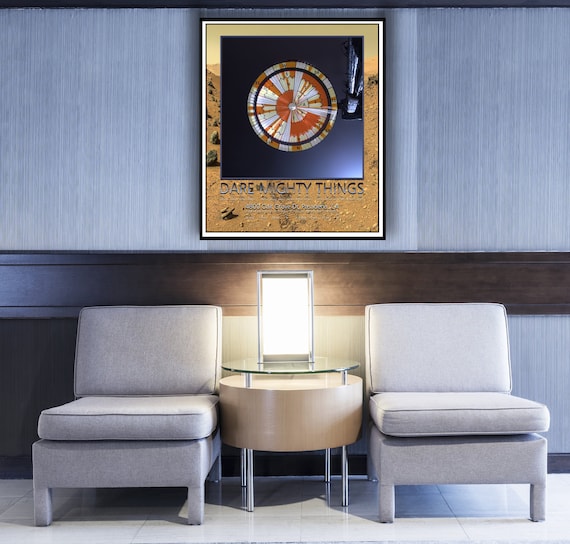 NASA Dare Mighty Things Perseverance Parachute NASA Print | Etsy