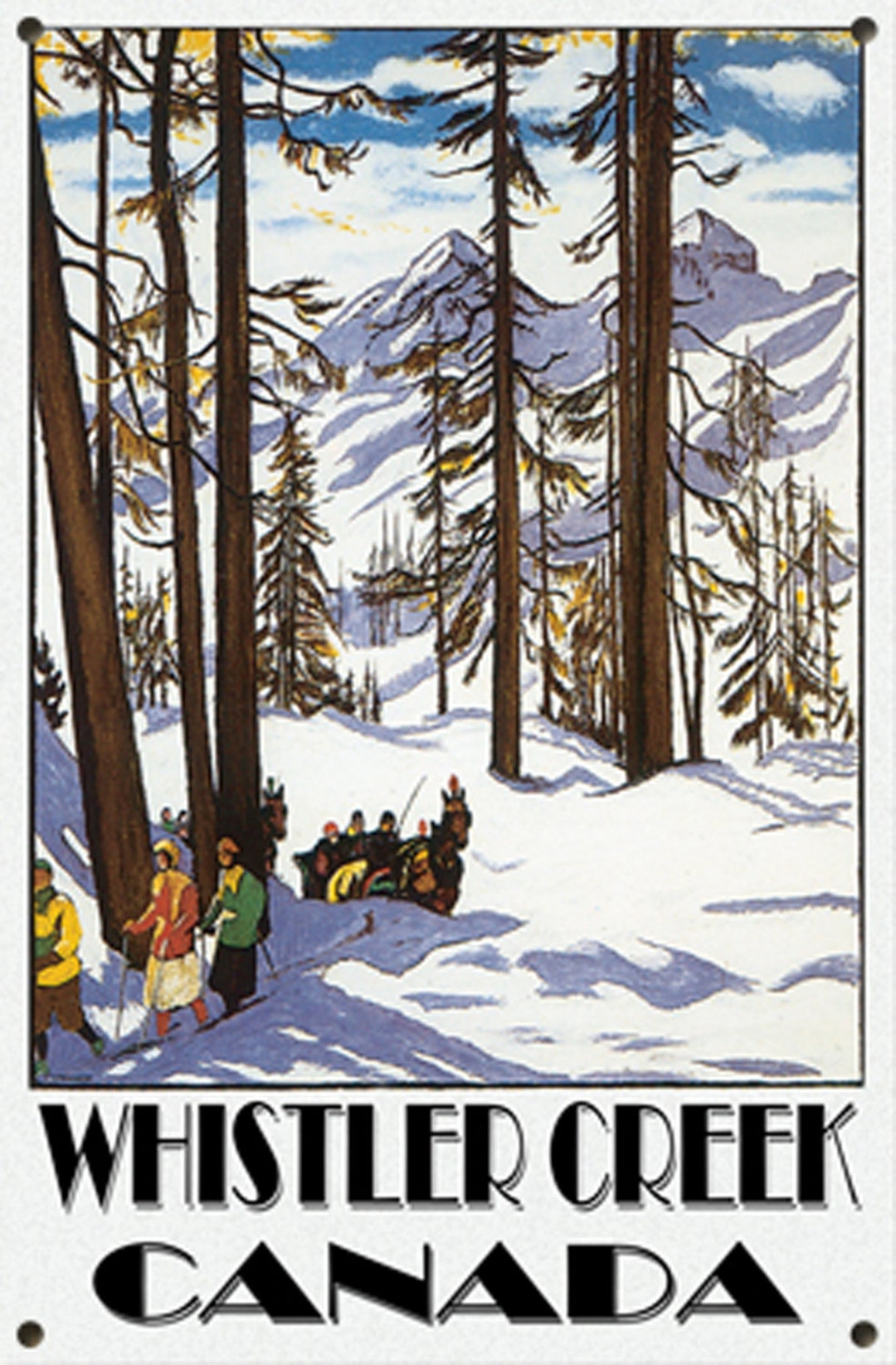 Personalized Rustic Forest Trail Ski Metal Sign Custom Name Custom Text ...