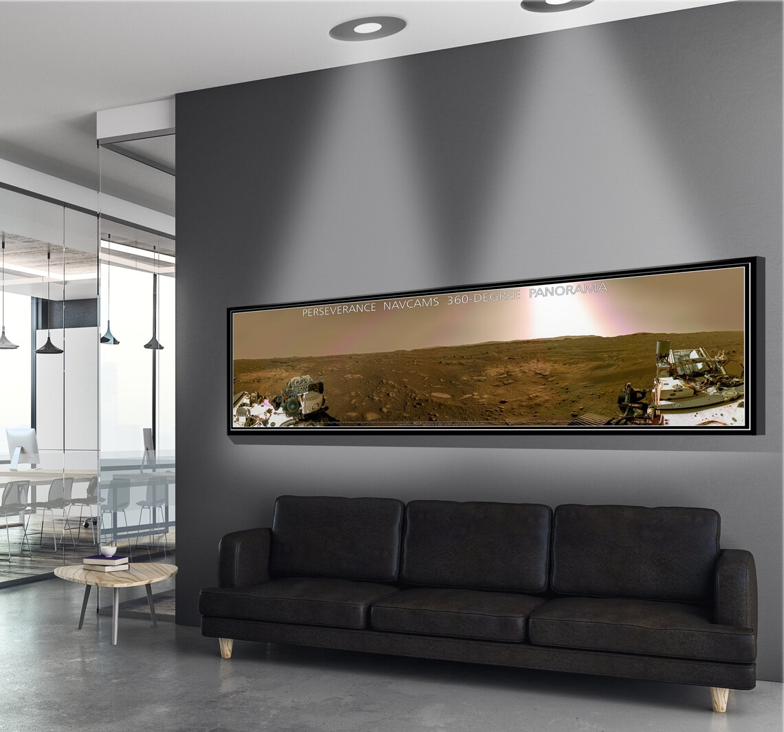 NASA PERSEVERANCE Rover Panorama 2021 Mars Landing - Etsy