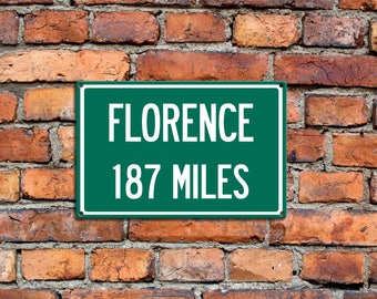 Personalized Steel Highway Distance Sign to United States - Etsy