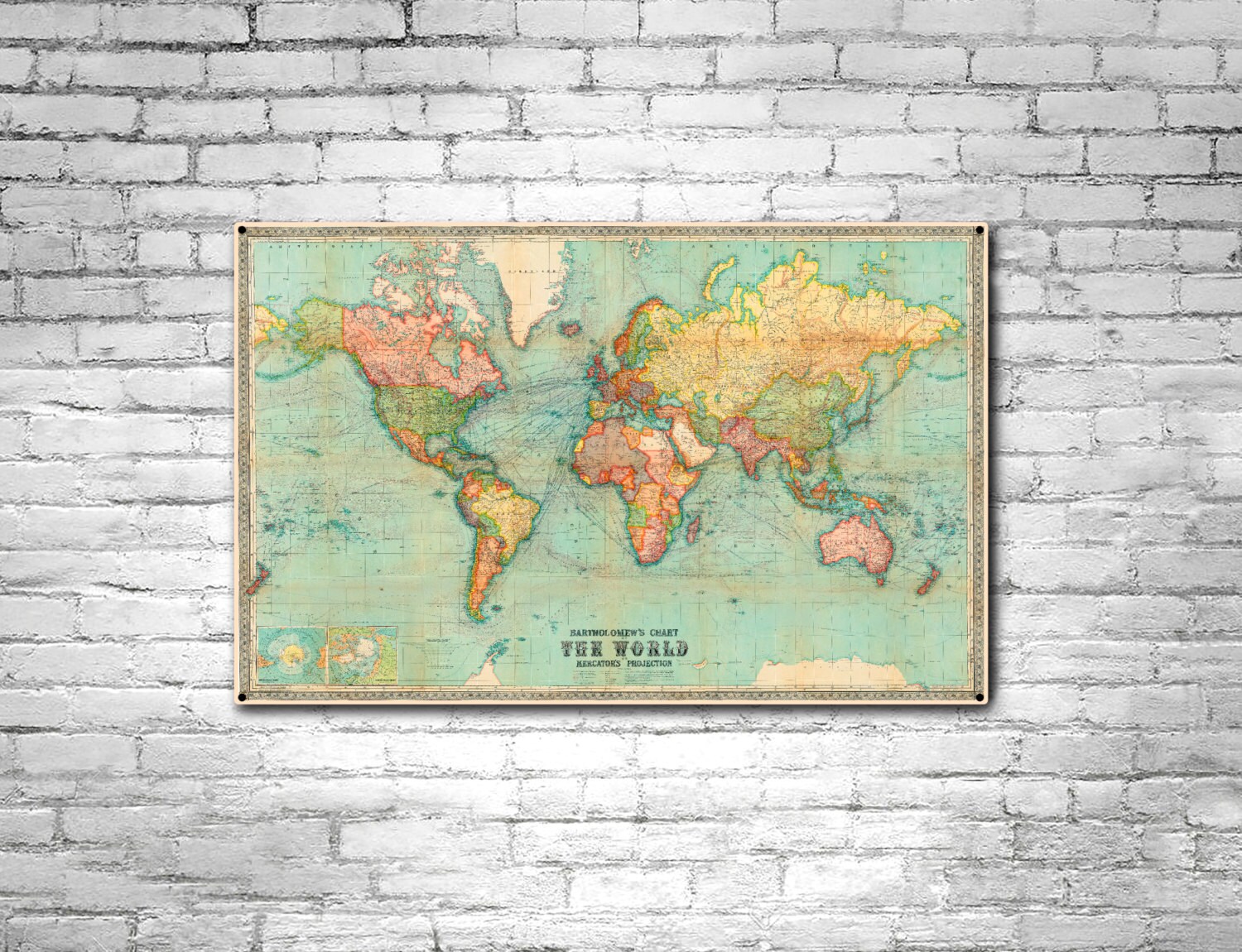 Beautiful World Map Poster