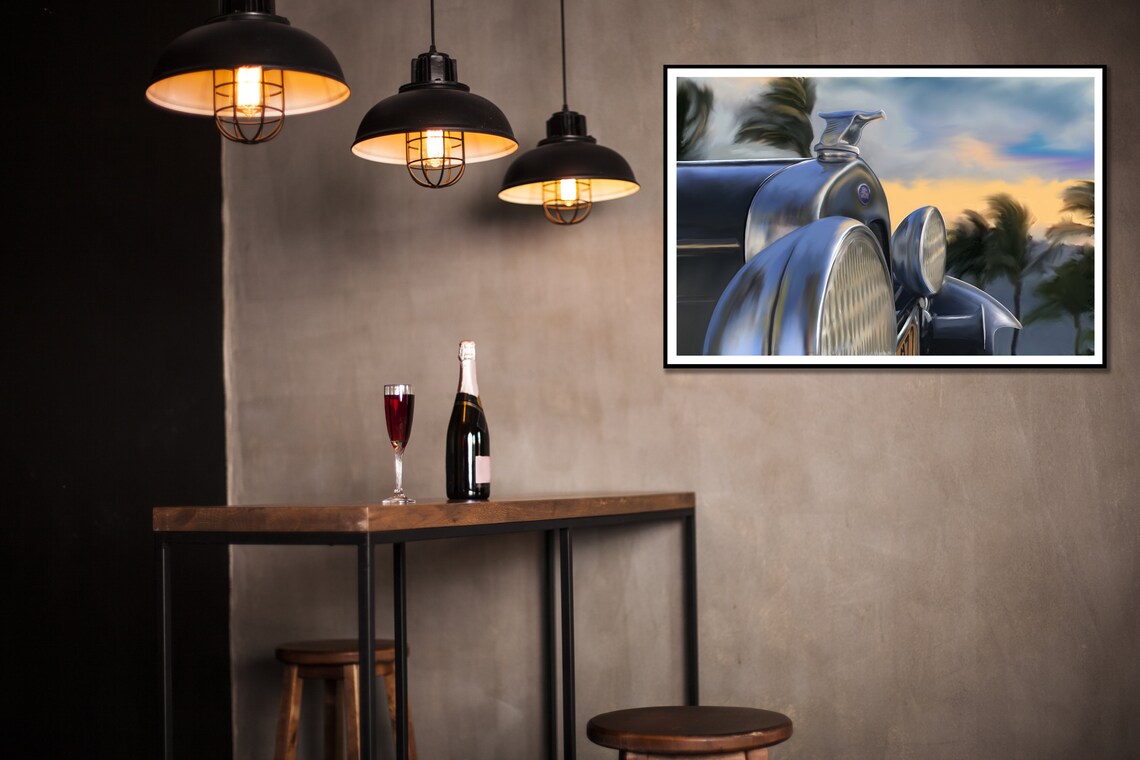 1930 Model A Classic Car Vintage Ford Poster Print Cars Car - Etsy