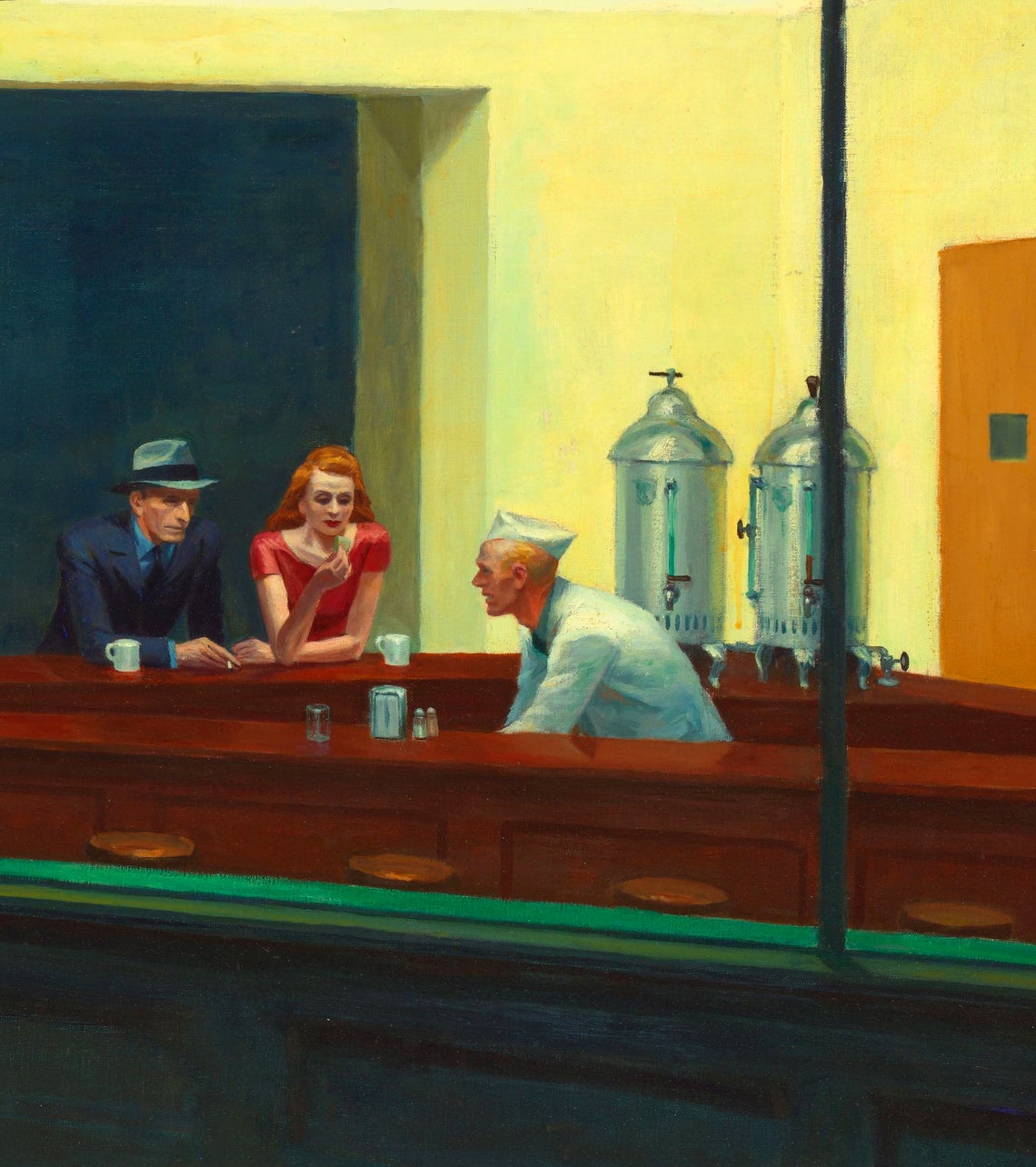 Nighthawks by Edward Hopper Painting Print Reproduction Wall Art Canvas ...