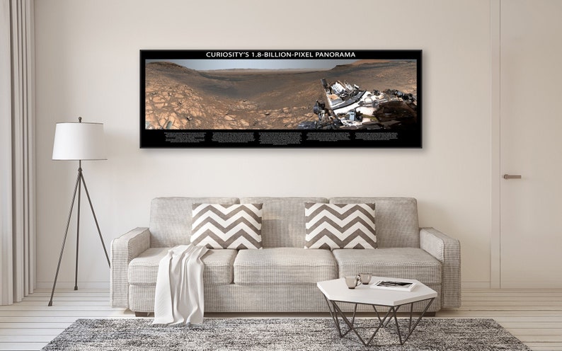 NASA Curiosity Rover 1.8 Billion Pixel Panorama Mars Landing - Etsy