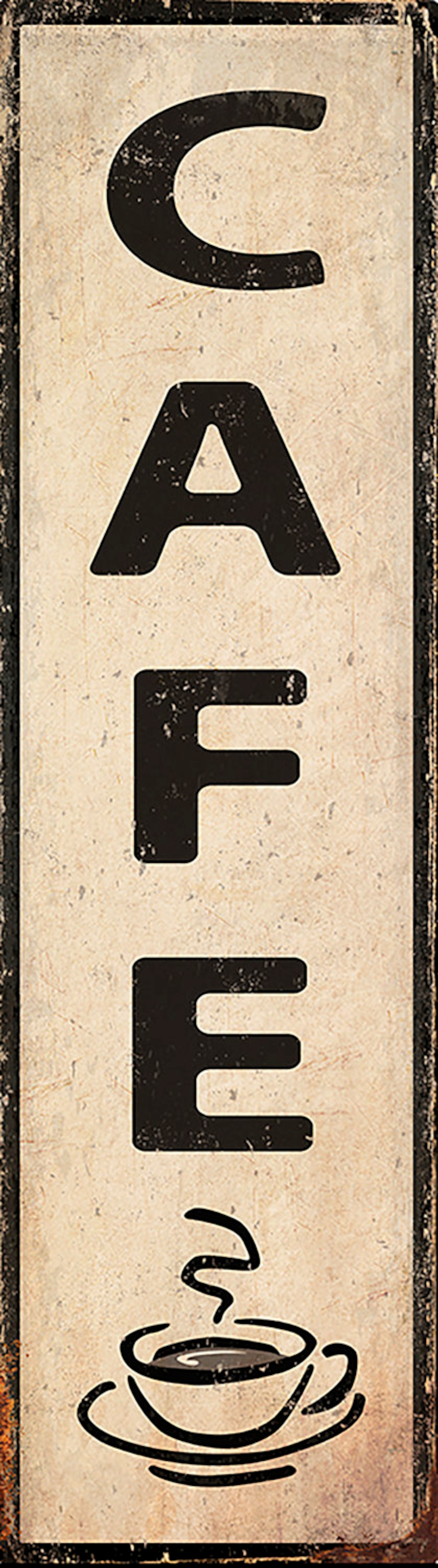 Handcrafted Vintage Cafe Sign Aluminum Sign - Etsy