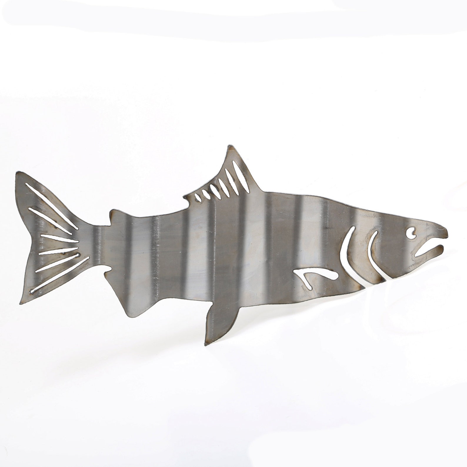Corrugated Salmon Sign Seafood Metal Sign BBQ Vintage Plasma - Etsy