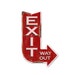 Handcrafted Vintage Exit Arrow Dibond Aluminum Sign PSS00002 - Etsy