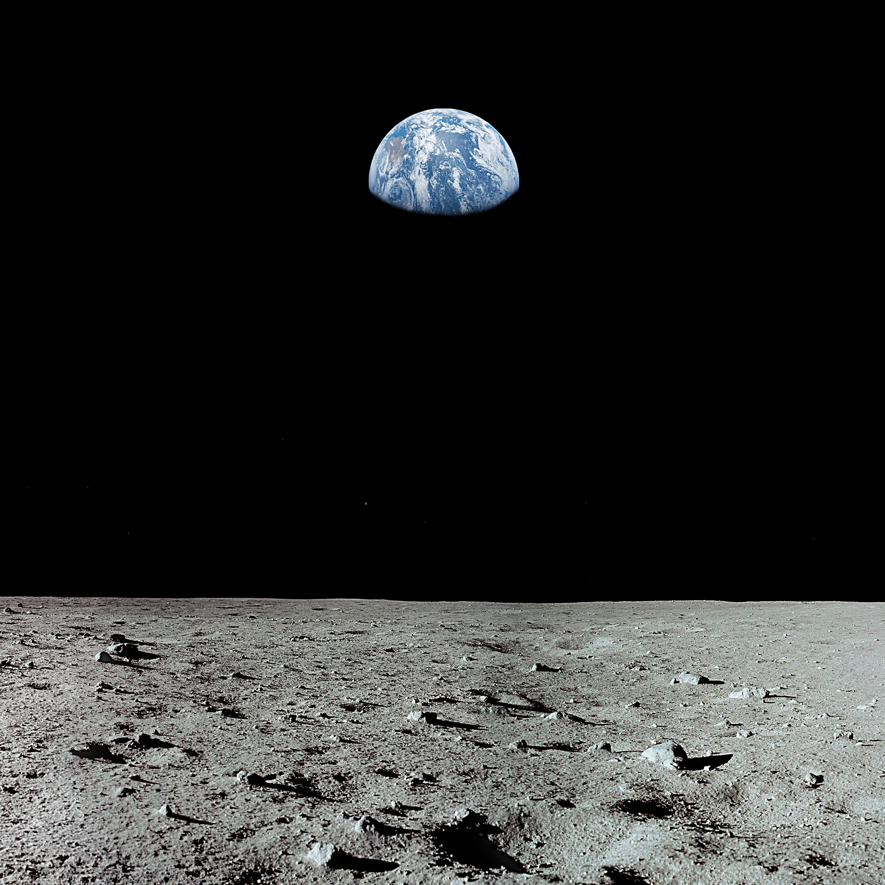 NASA Apollo 11 Lunar Module Panorama, Moon Landing Exploration, Moon ...