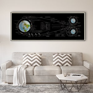 NASA Flight Plan, Apollo Manned Lunar Landing, Lunar Mission Flight ...