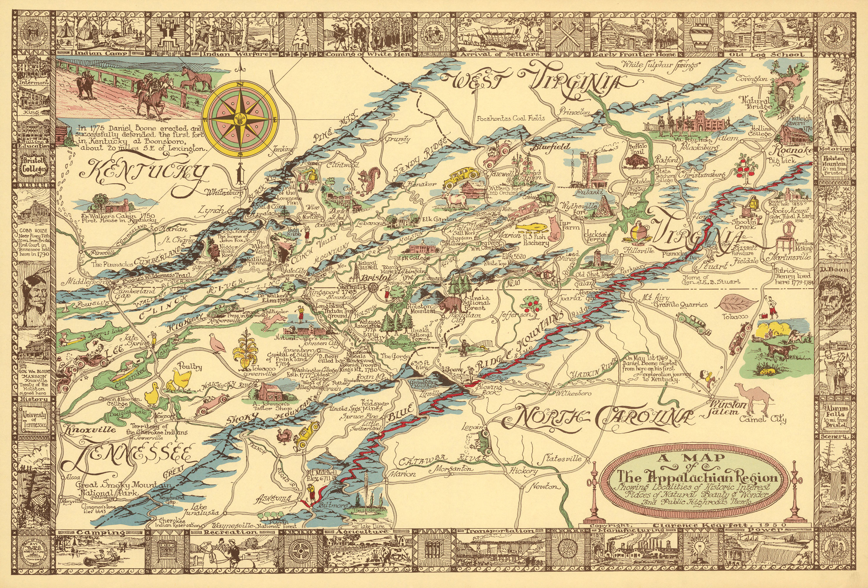 Appalachian Region Map