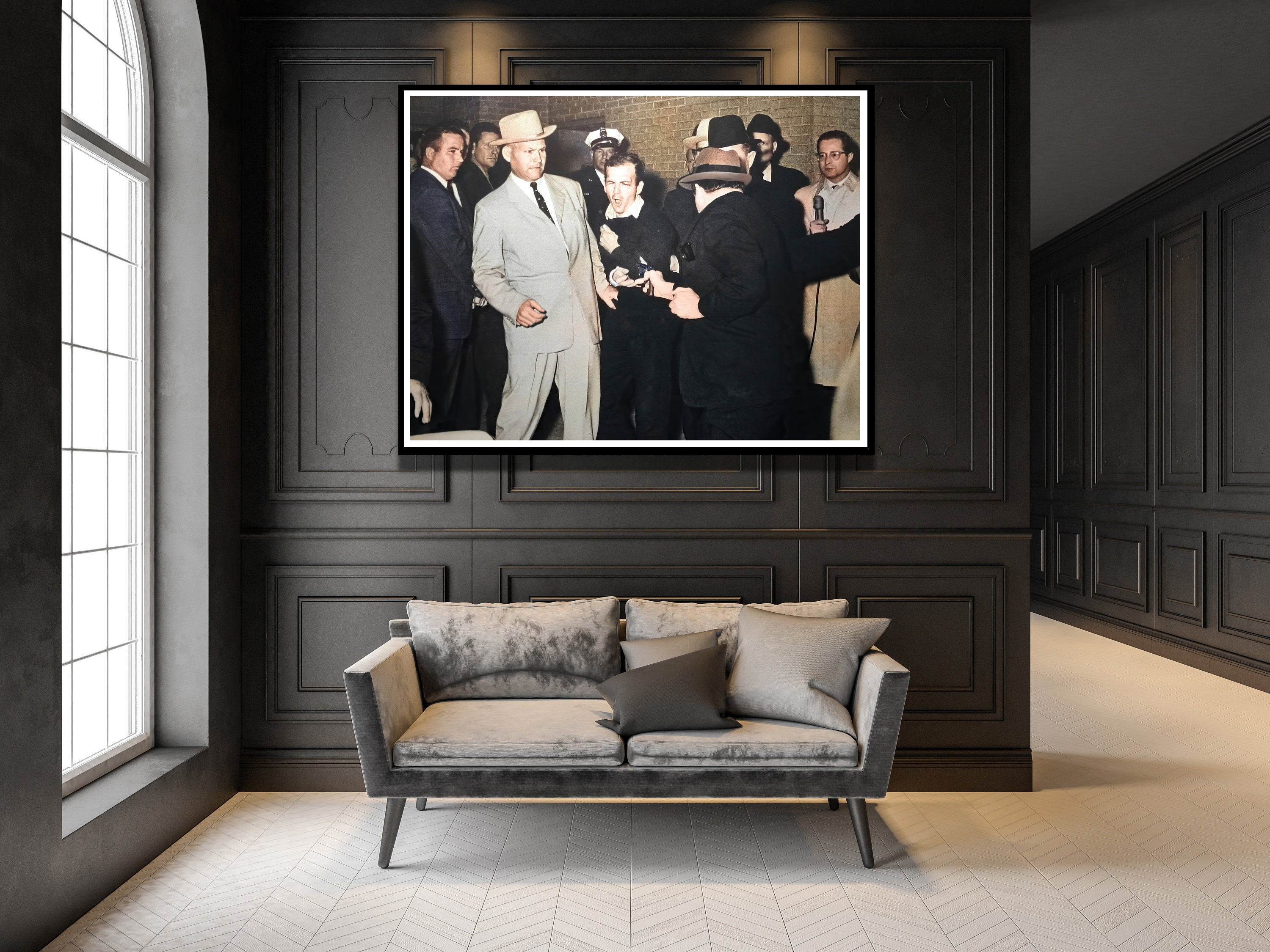 Ruby Shoots Oswald Photo Colorized Print Poster Old Poster Retouched ...