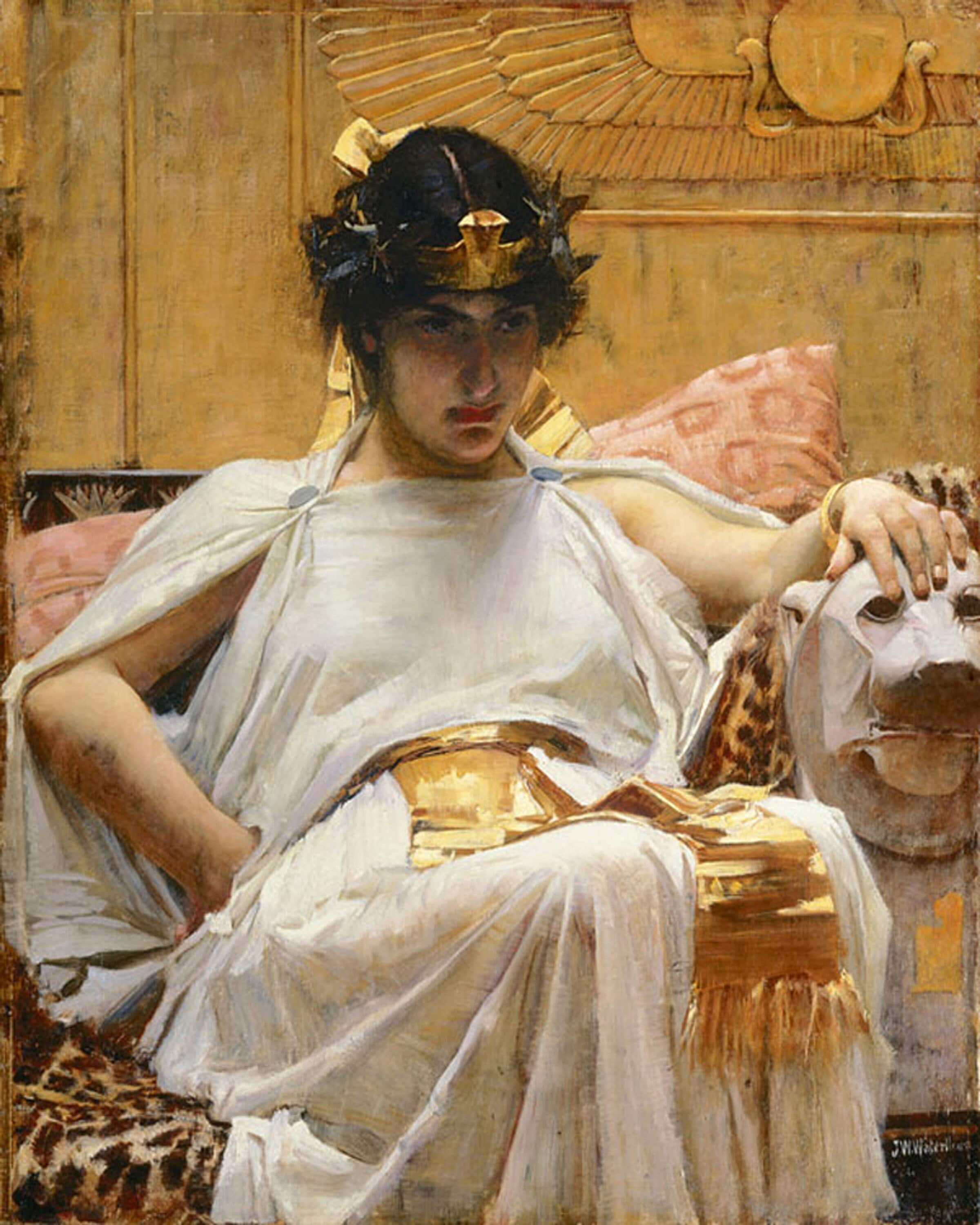 Cleopatra by John William Waterhouse Art Reproduction Print Oil ...