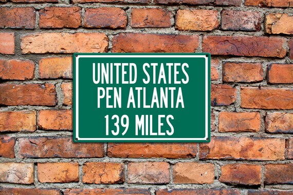 Personalized Steel Highway Distance Sign to United States | Etsy