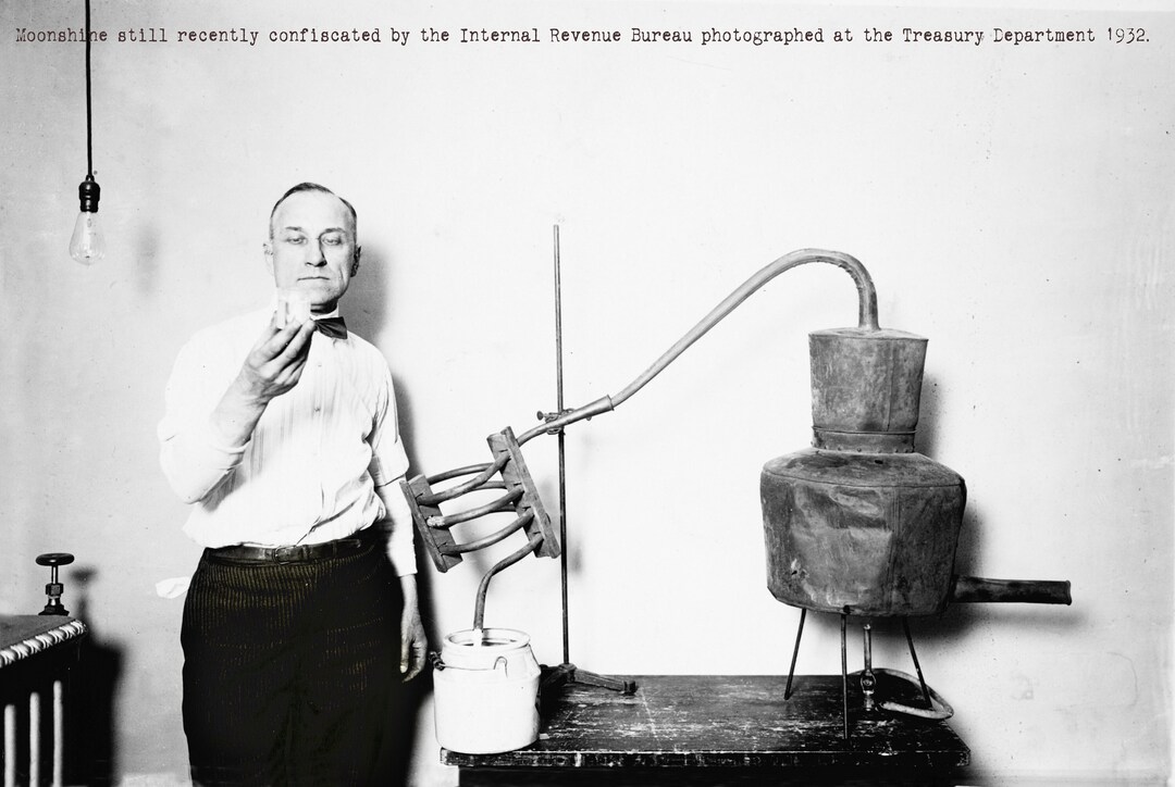 Prohibition Moonshine Bust - Photo - 1920s - Beer Bust - Drinking ...