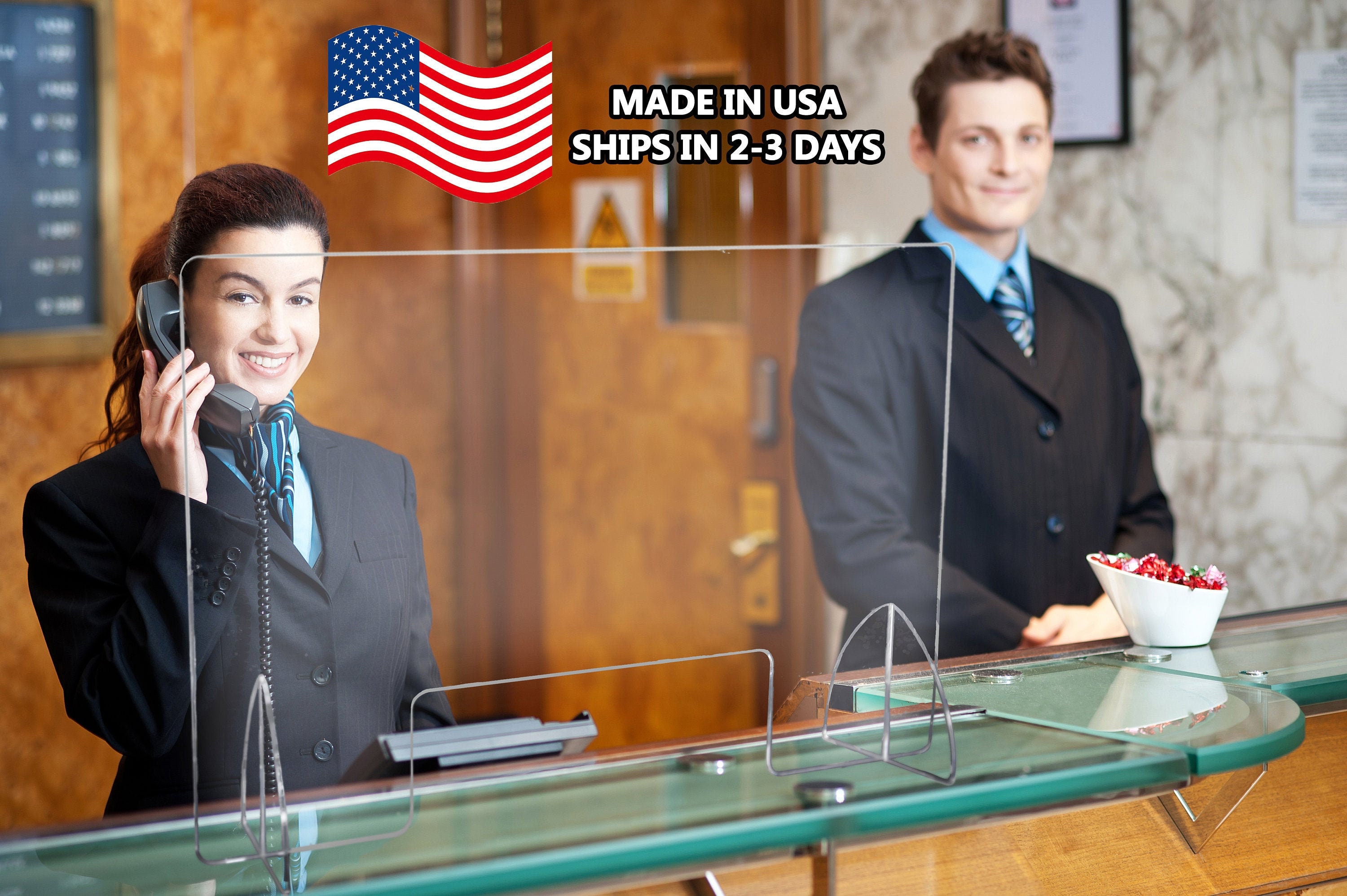 Clear Shield Protection for Business at Front Desk retail - Etsy
