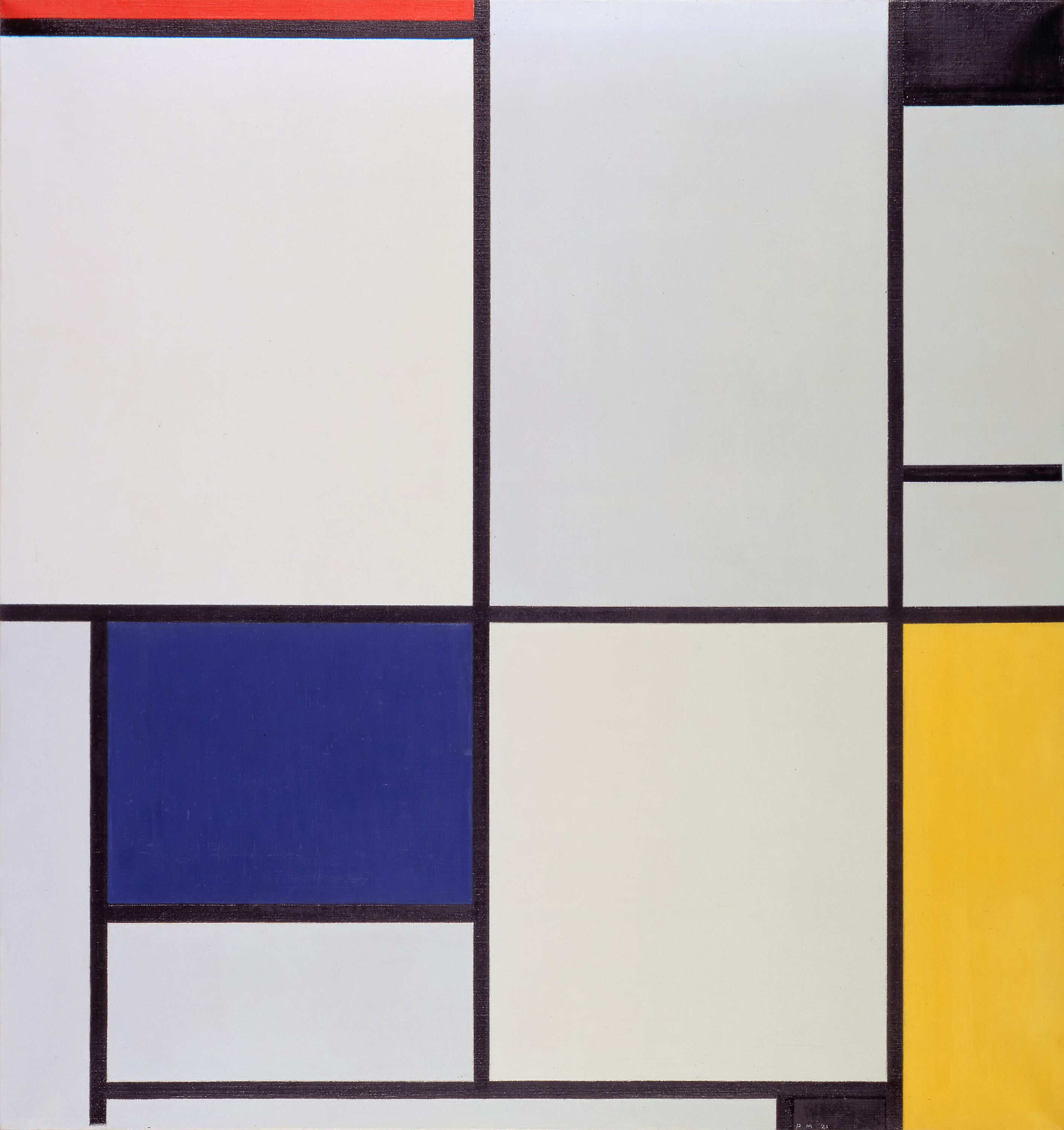 Piet Mondrian - Tableau I Painting Print Reproduction Wall Art Canvas ...