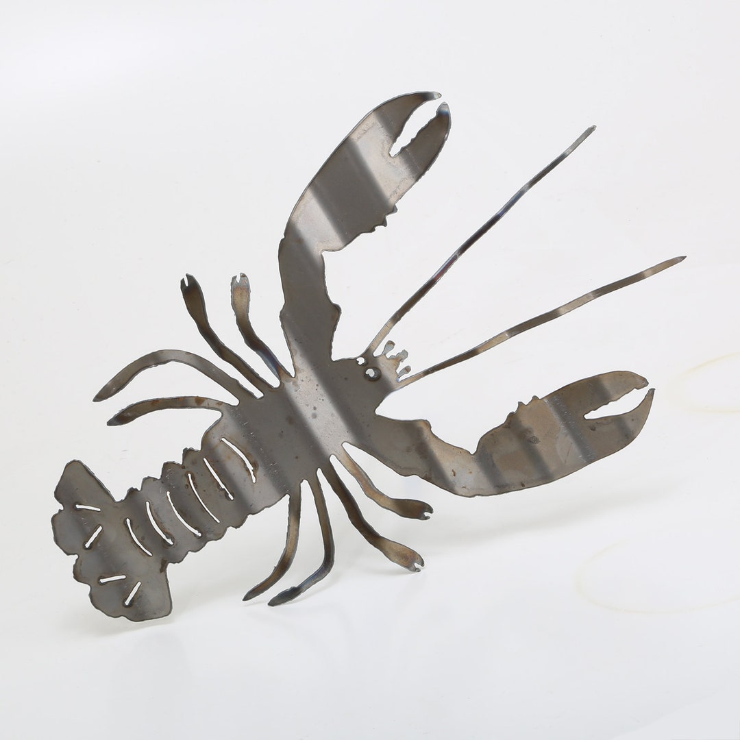 Corrugated Lobster Sign Seafood Metal Sign Vintage Plasma Cut ...