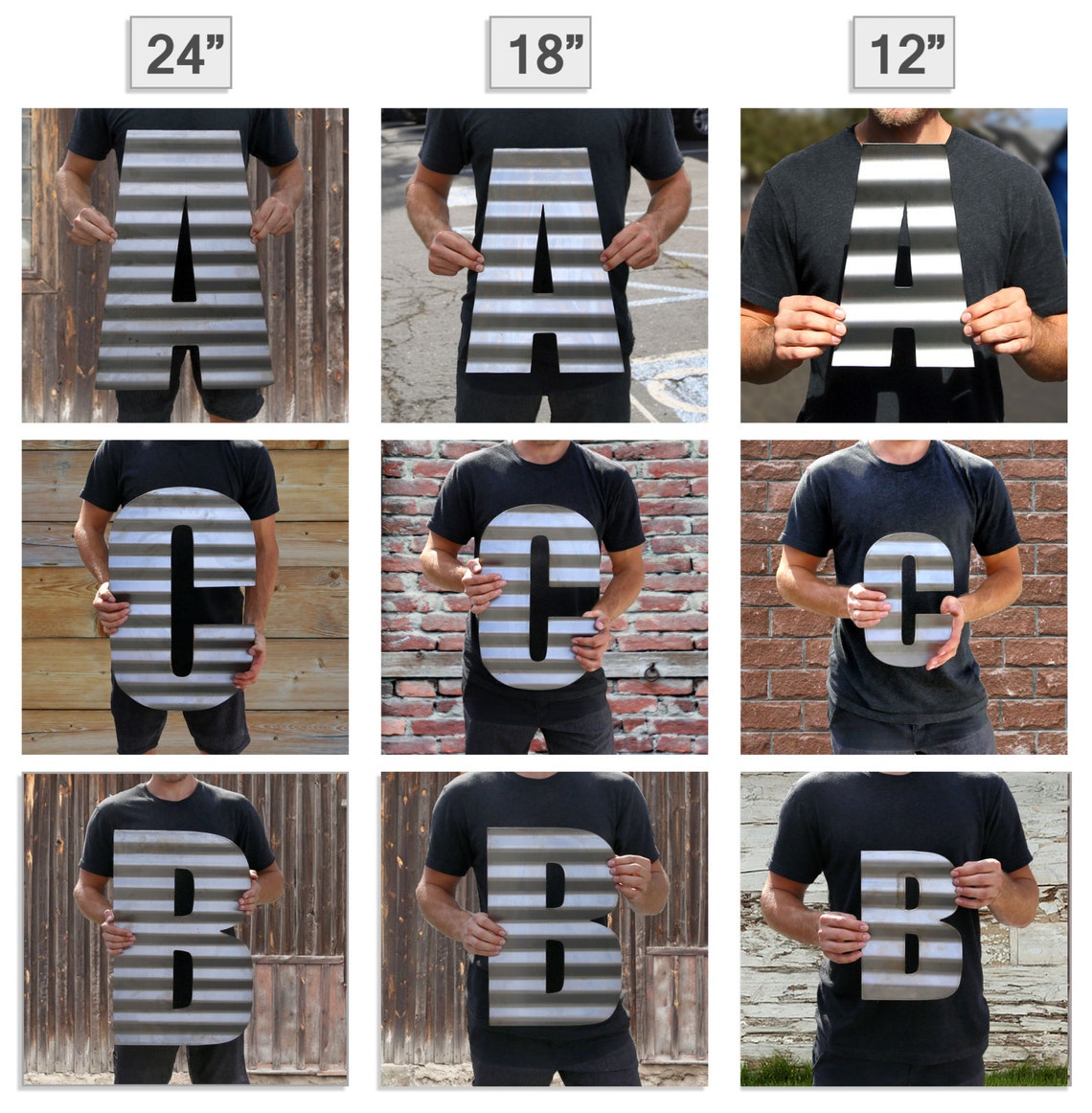 Barn Tin Letters Barn Tin Numbers Barn Tin Signs Rustic - Etsy