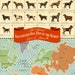 The Official Illustrated DOG MAP of the World, Dog Breeds Print, Dog ...