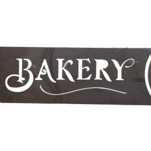 Unique Bakery Sign Roller Mill Sign Handcrafted Plasma Cut Rustic Steel ...