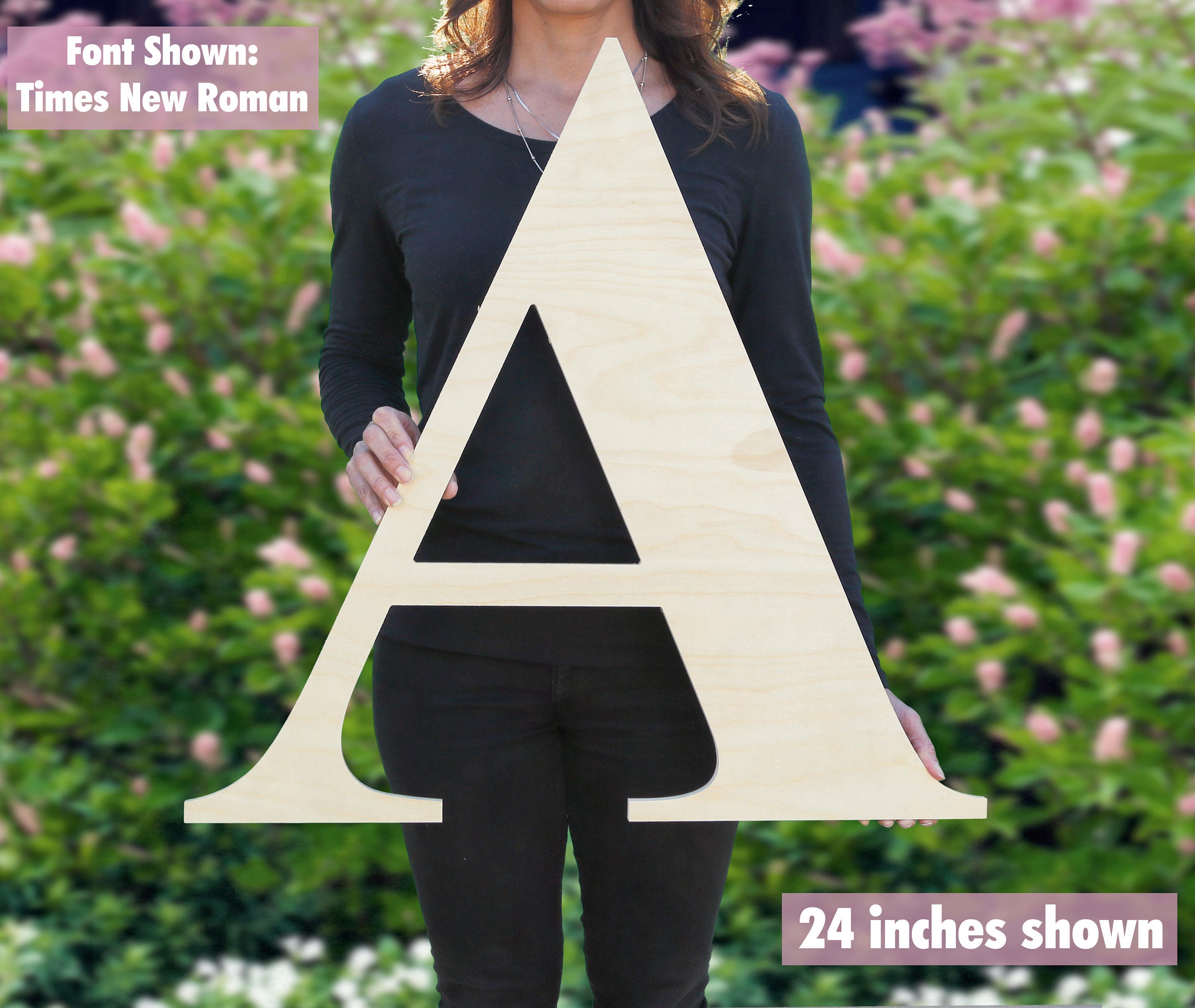 Rustic Wood Letters Baltic Birch Wooden 18 12 16 24 Inch Tall Custom ...