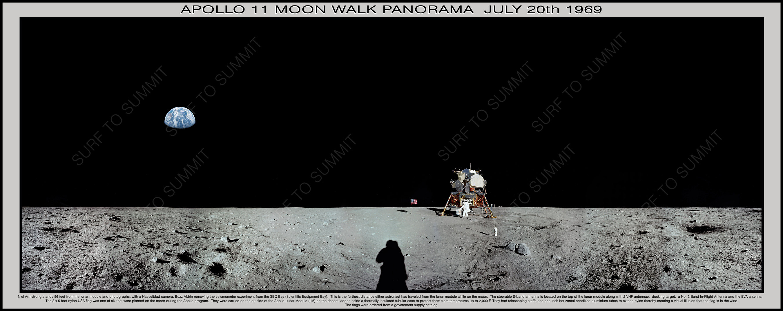 Panoramic Photos Of Moon Landing