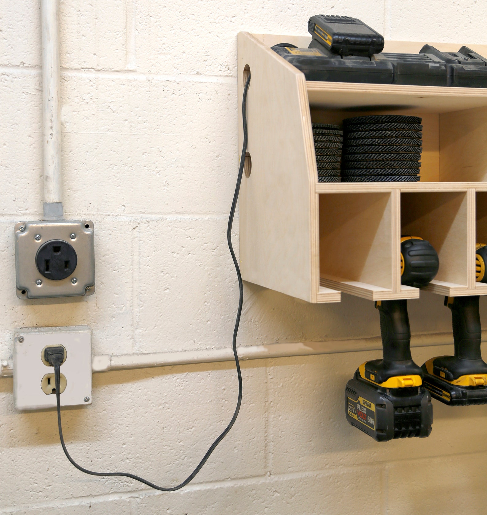 Cordless Drill Organizer With Accessories Workspace Tool - Etsy