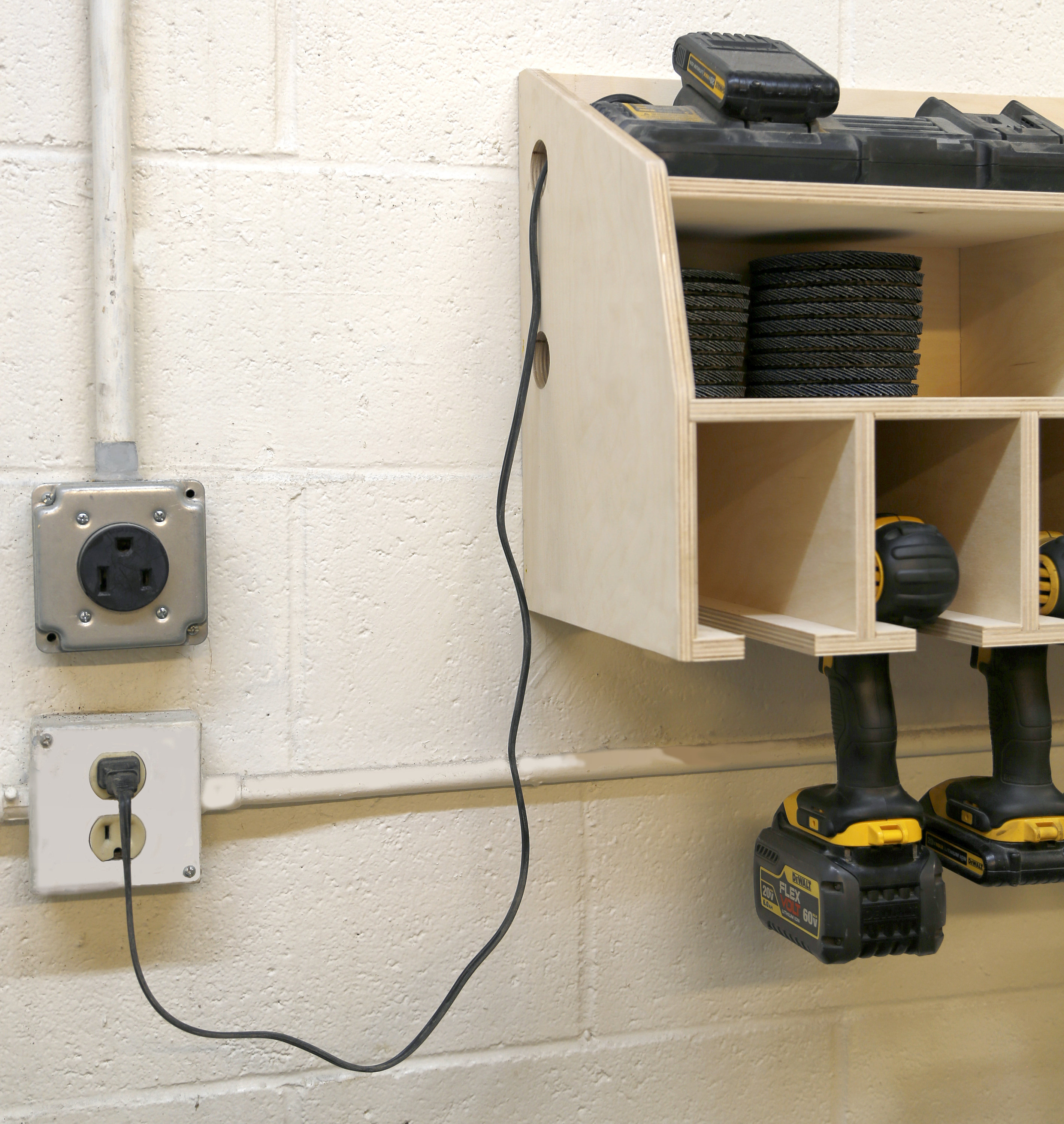 Cordless Drill Organizer With Accessories Workspace Tool - Etsy