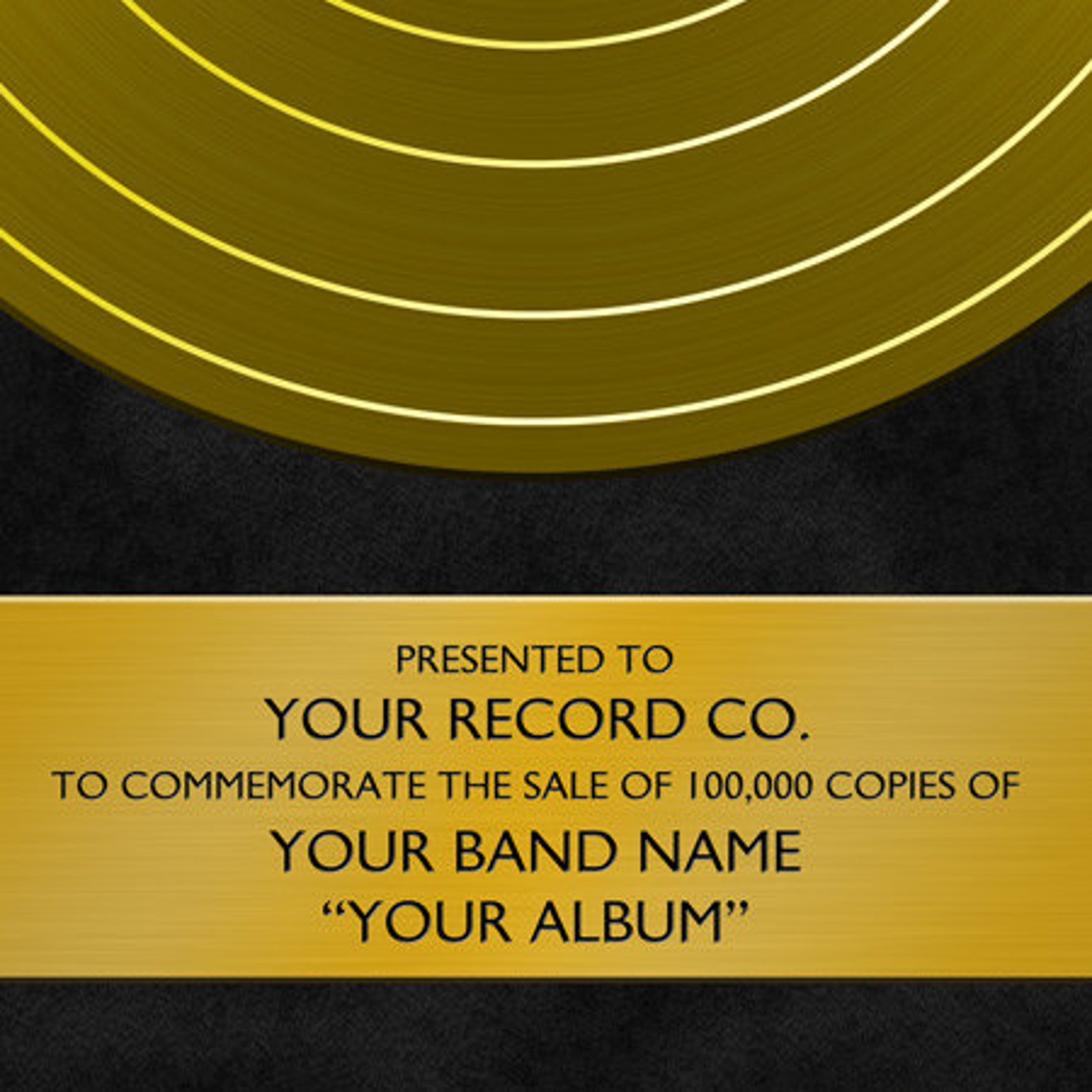 Personalized Record Metal Sign Custom Music Plaque Record | Etsy