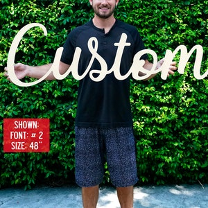 Large Name Sign Calligraphy Laser Cut Nursery Sign Crib Sign Baby Name ...