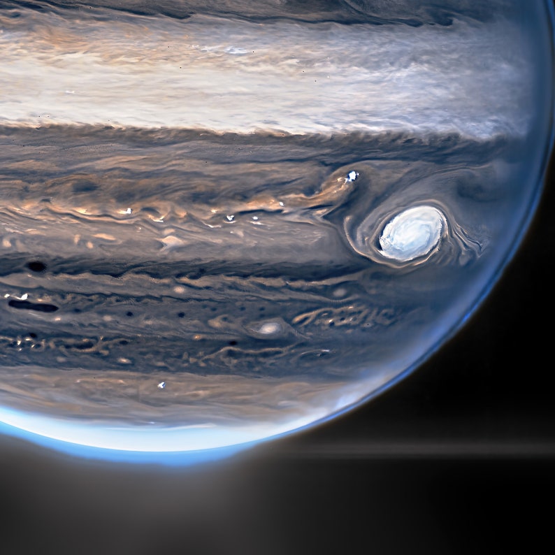 James Webb Jupiter With Rings Space Telescope NASA Dying Star - Etsy