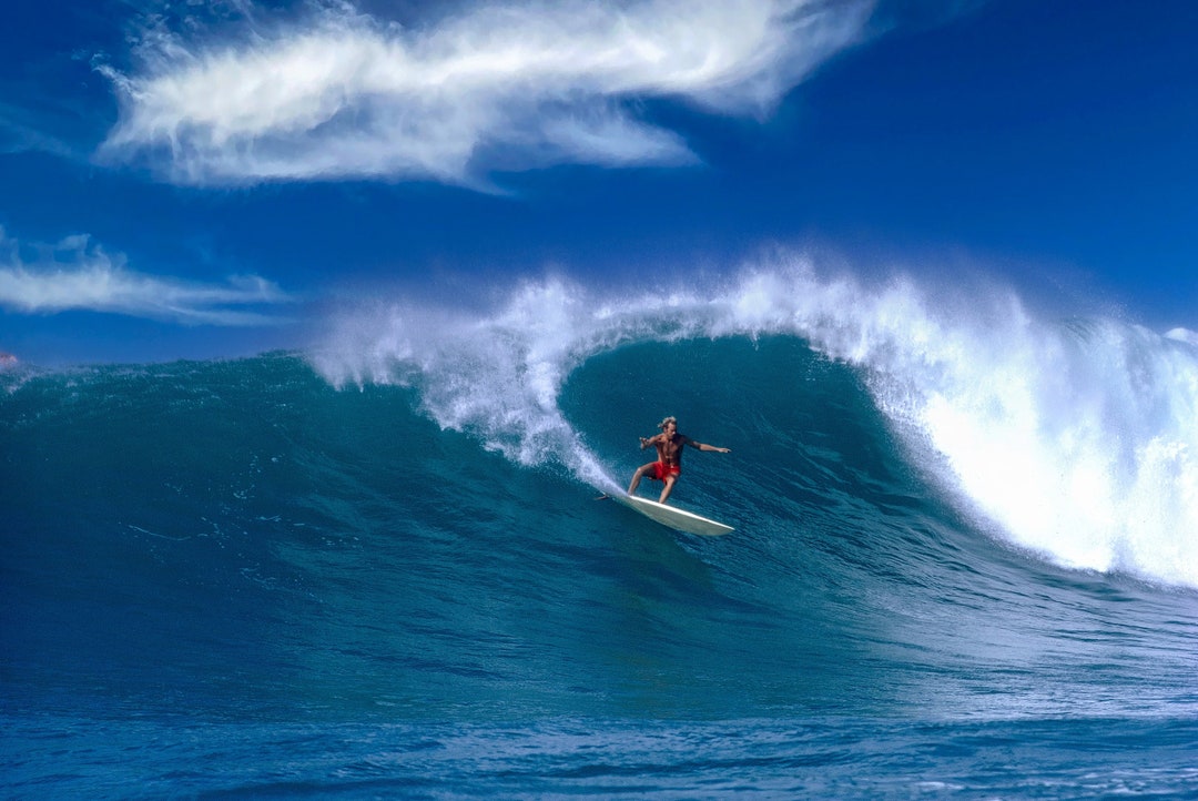 Billy Hamilton Vintage Surfer Print Surfing Decor, Dan Merkel Photo ...