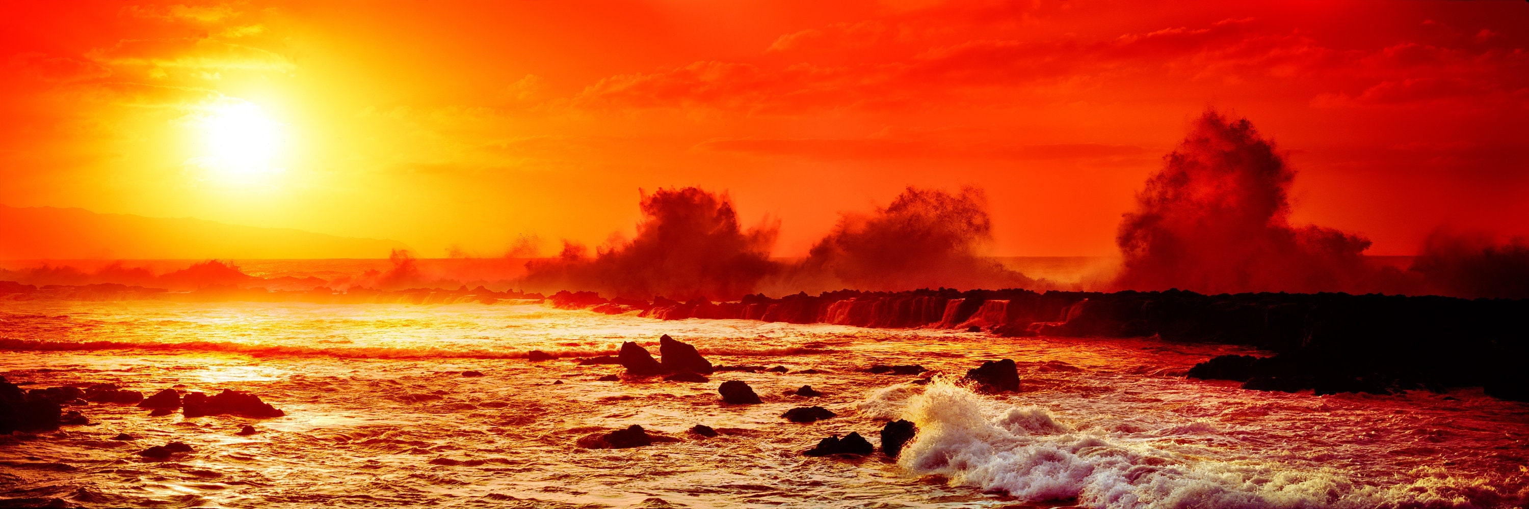 Hawaiian Sunset Panoramic