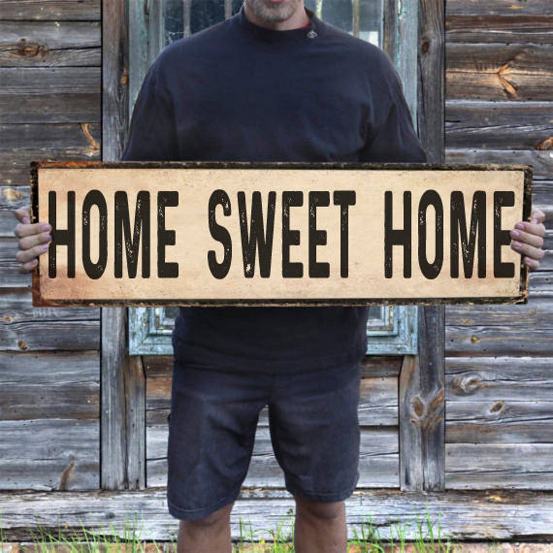 Home Sweet Home Sign Vertical OR Horizontal Custom Aluminum Sign Market ...