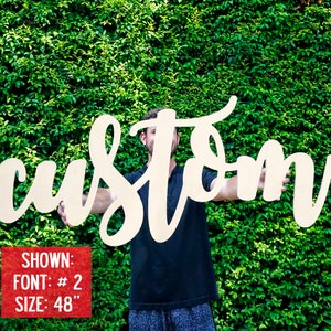 Large Name Sign Calligraphy Laser Cut Nursery Sign Crib Sign Baby Name ...