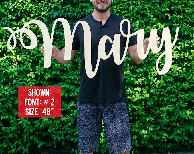 The Last Name Wood Sign Laser Cut Name Word Cut Out Last - Etsy