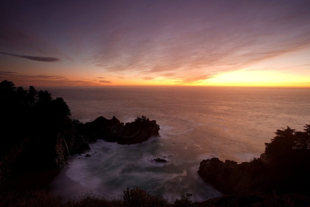 Sunset Cliffs at Big Sur by Dan Merkel Photography Print Poster Canvas ...