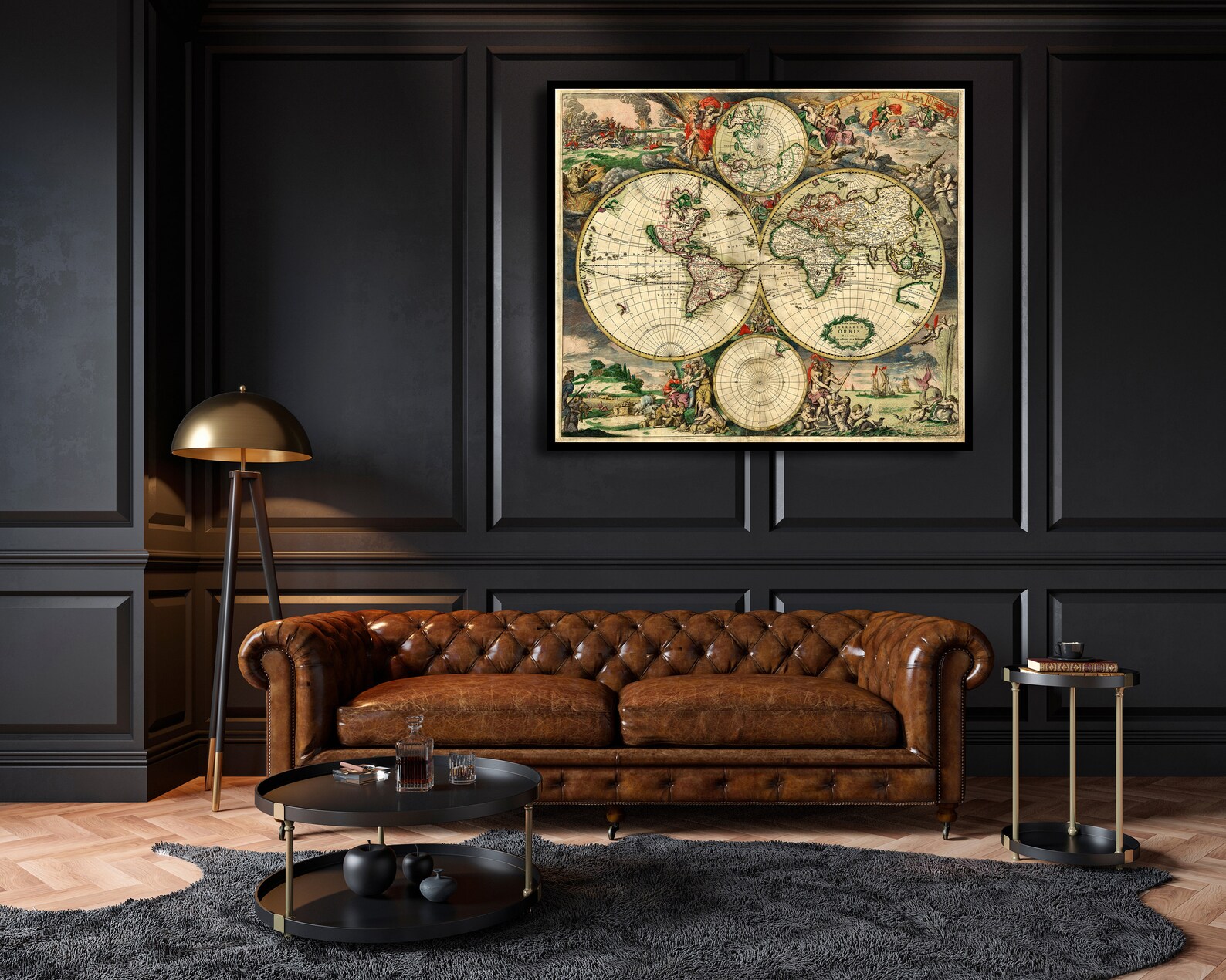 Vintage Old World Map 1689 Old Map Antique Restoration - Etsy