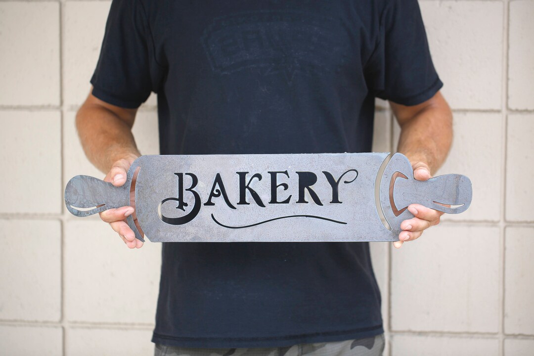Unique Bakery Sign Roller Mill Sign Handcrafted Plasma Cut Rustic Steel ...